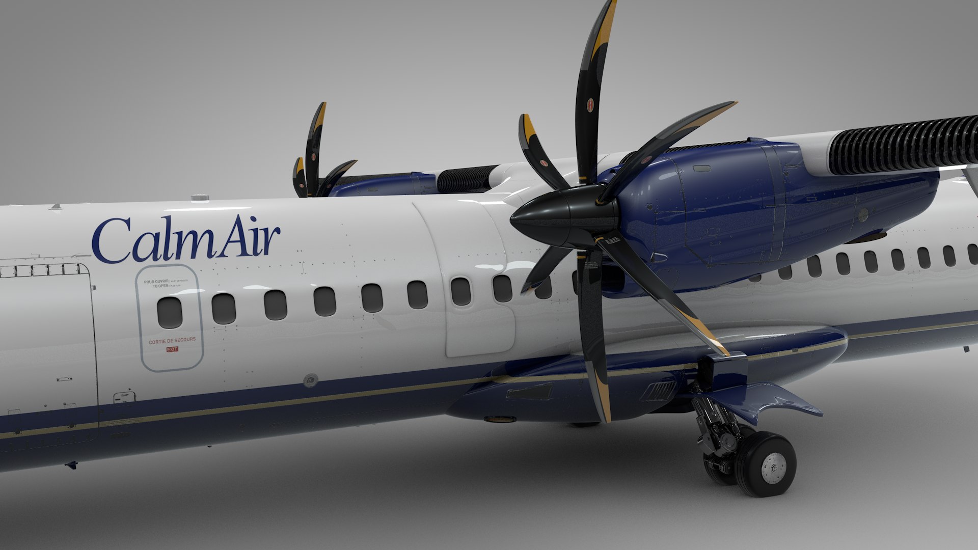 3D ATR 72 CALM AIR L2012 - TurboSquid 2090115