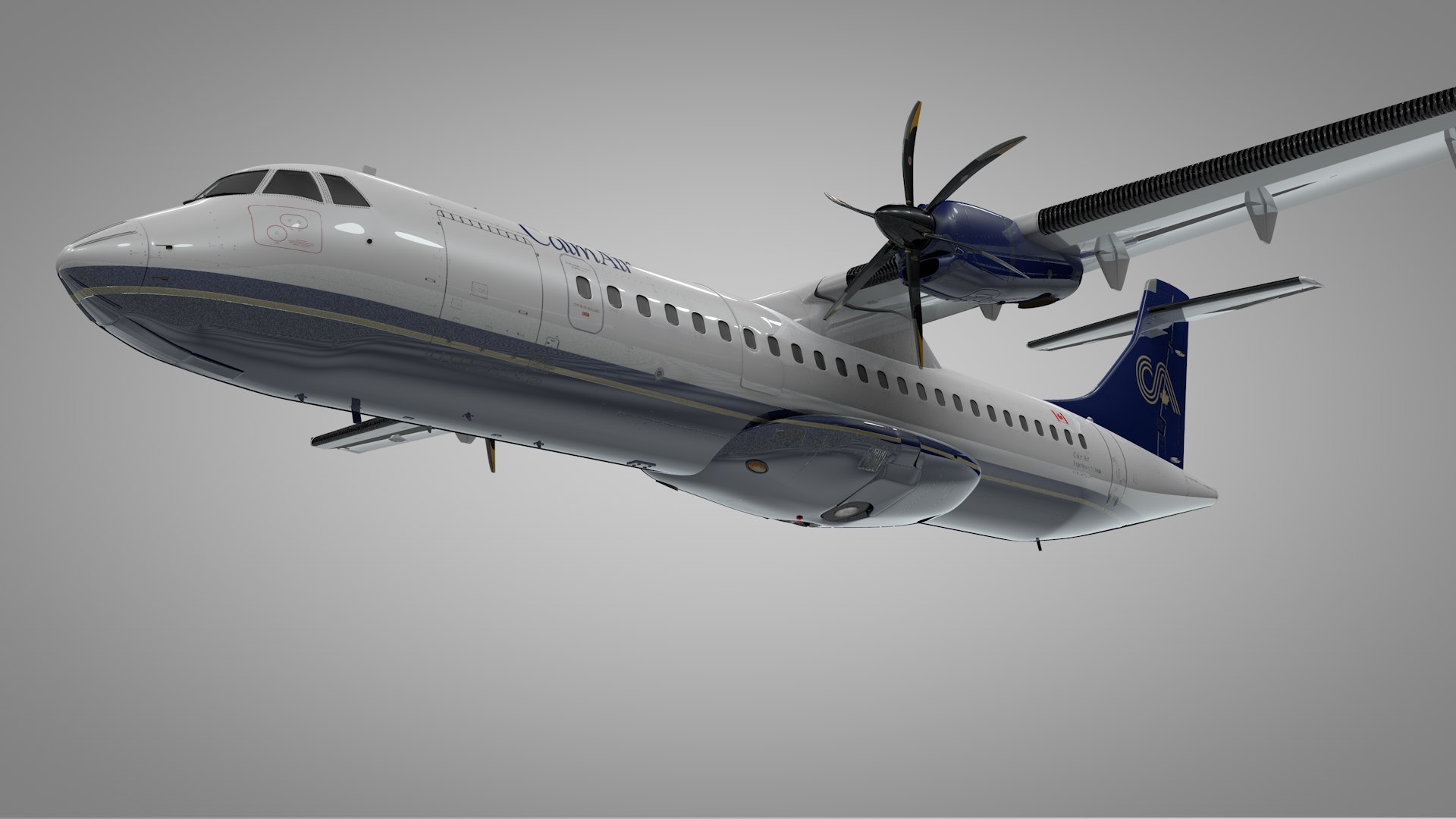 3D ATR 72 CALM AIR L2012 - TurboSquid 2090115