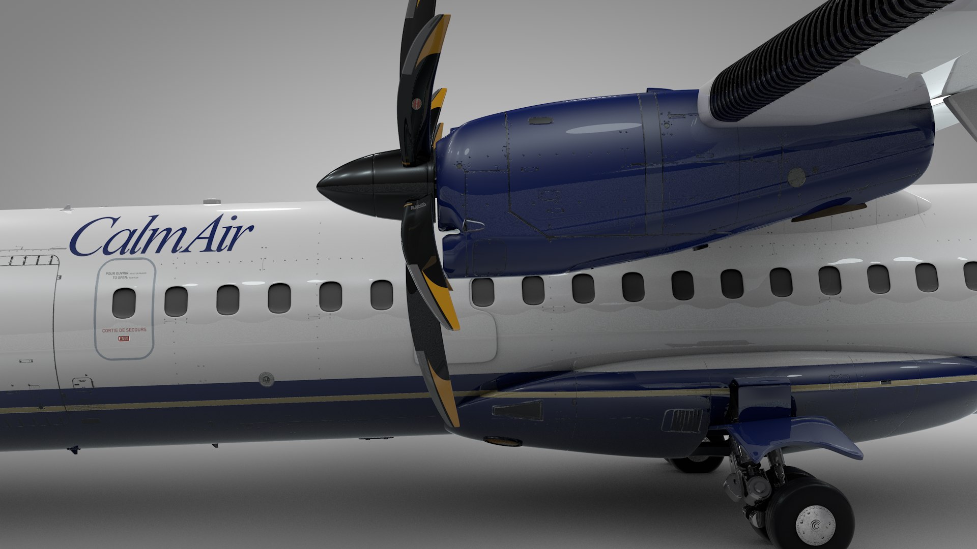 3D ATR 72 CALM AIR L2012 - TurboSquid 2090115