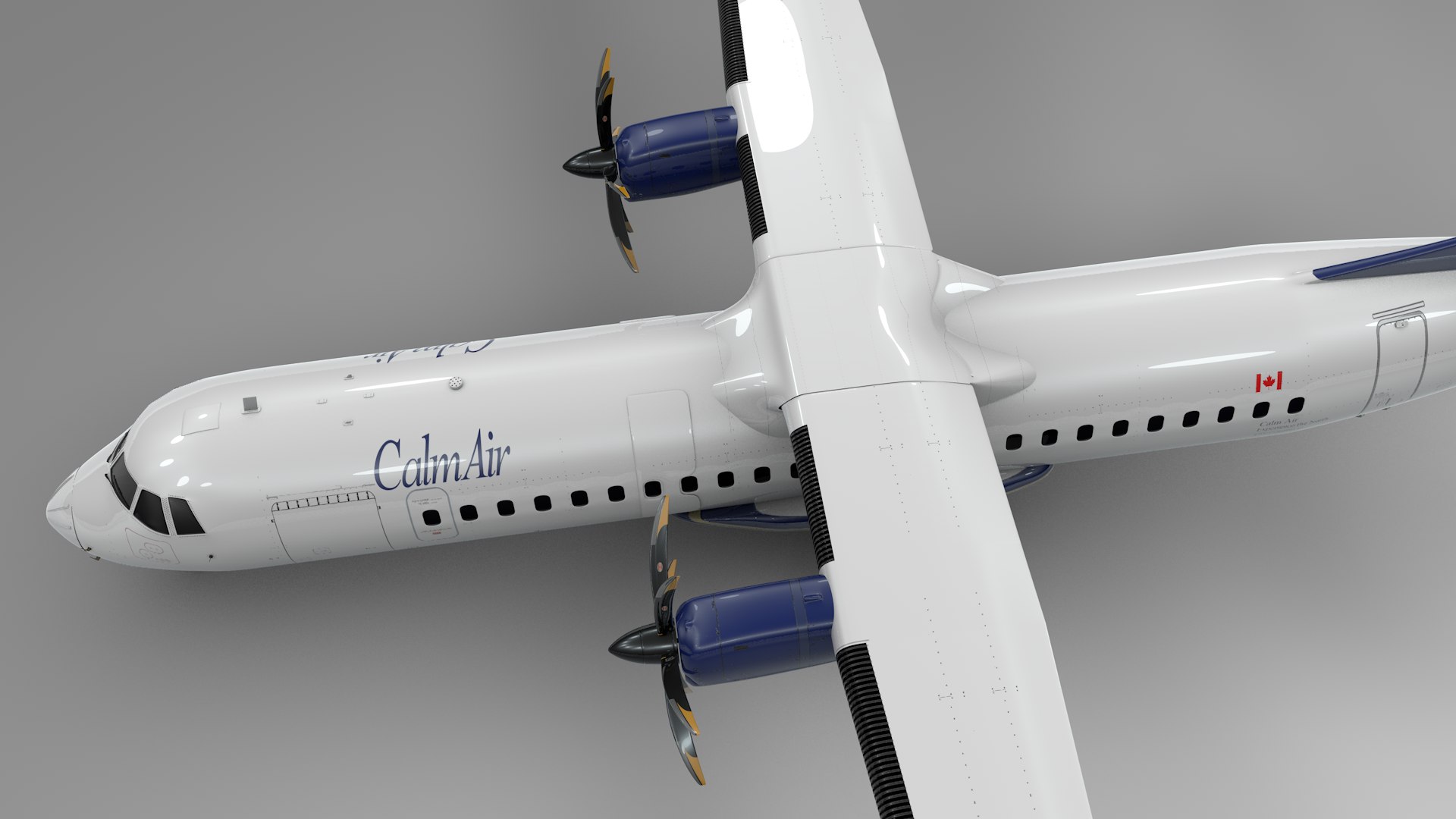 3D ATR 72 CALM AIR L2012 - TurboSquid 2090115