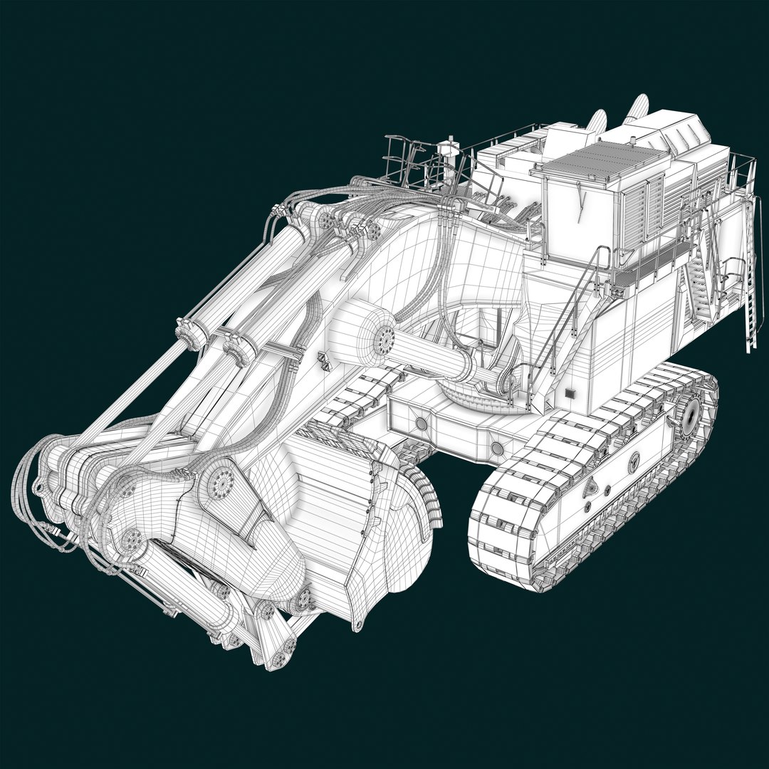 max liebherr r9800 mining excavator