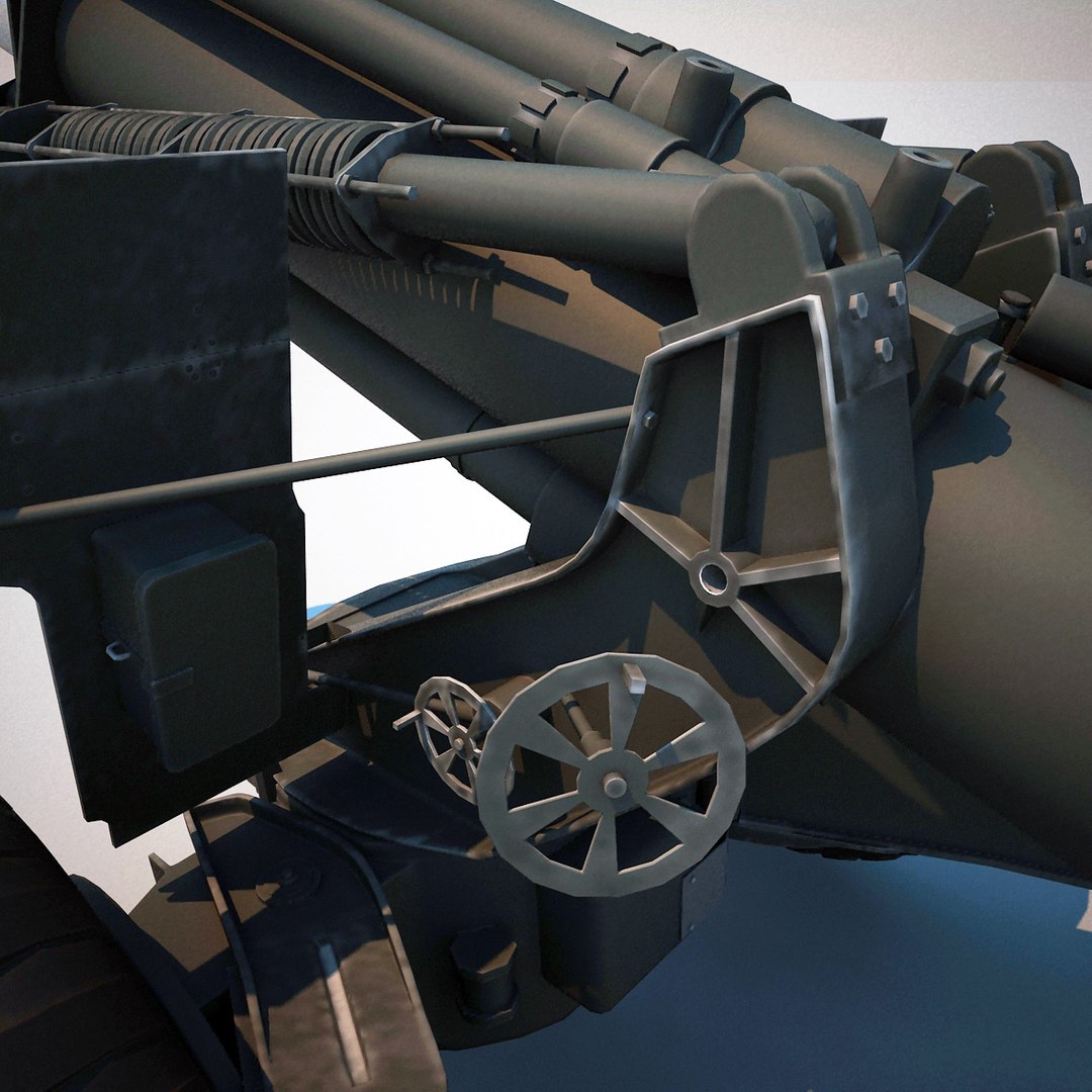 m114a1 155 mm howitzer c4d