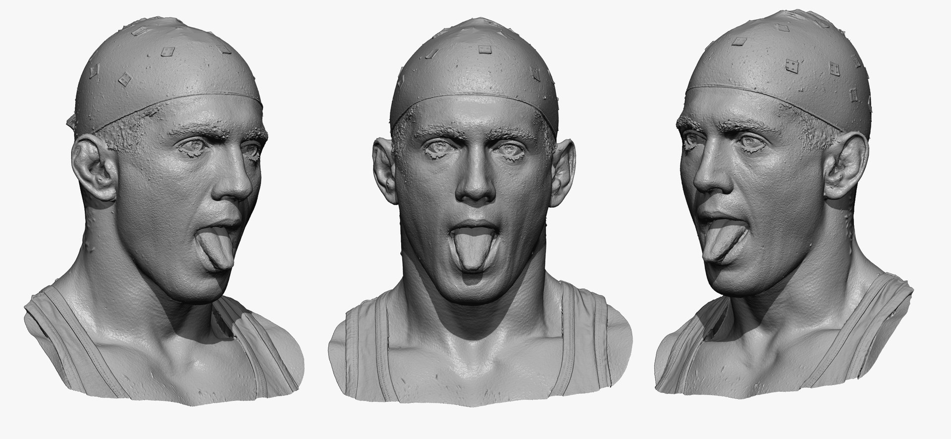 3D Mike Human Head Tongue - TurboSquid 1621458