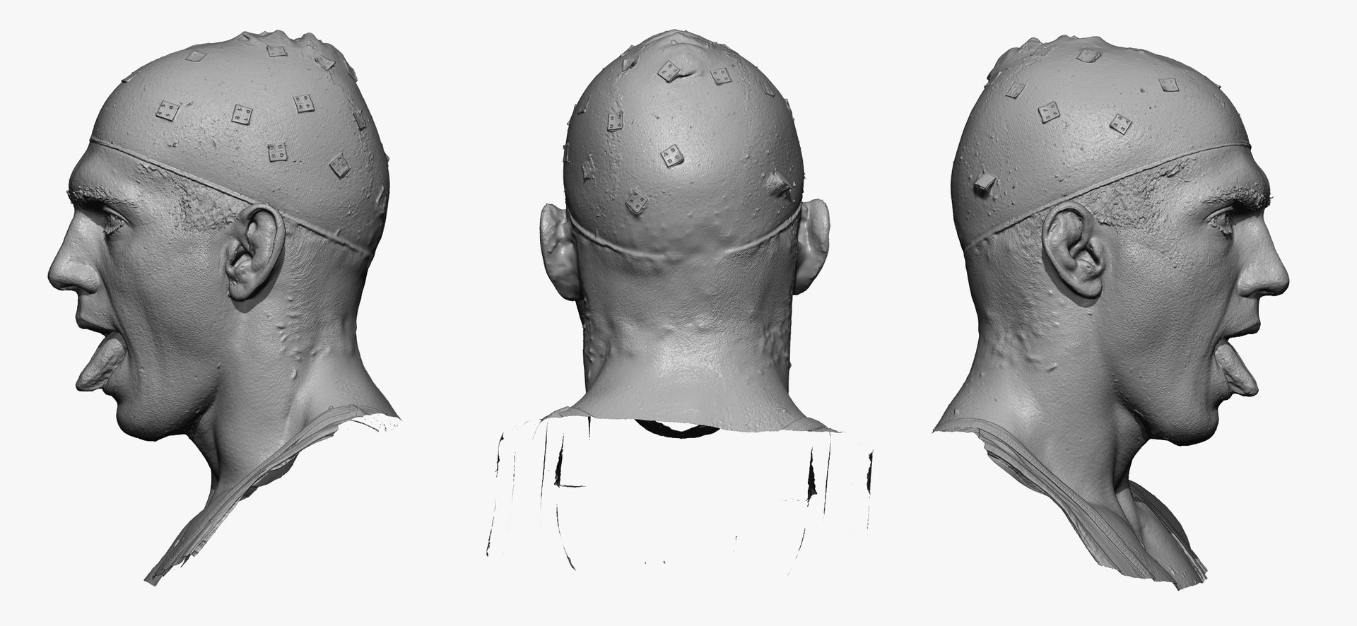 3D Mike Human Head Tongue - TurboSquid 1621458