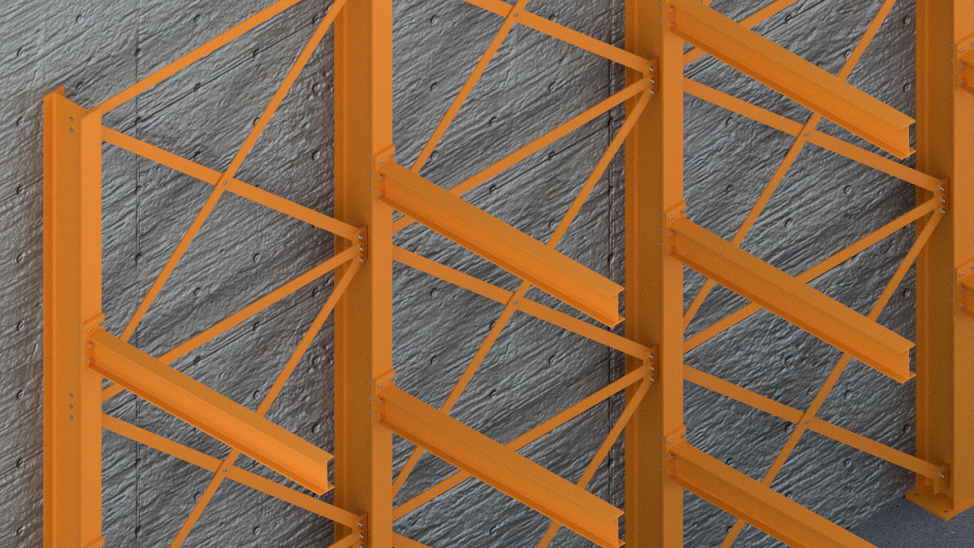 3D High-Quality 3D Cantilever Beam Model In Steel Model - TurboSquid ...