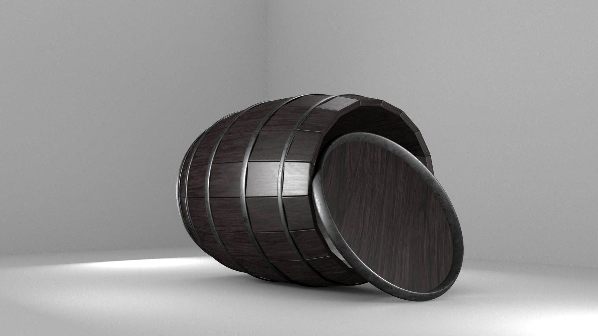 3D Wooden Barrel Model - TurboSquid 1974102
