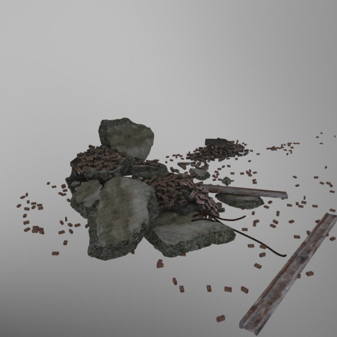 Maya Concrete Debris Ready