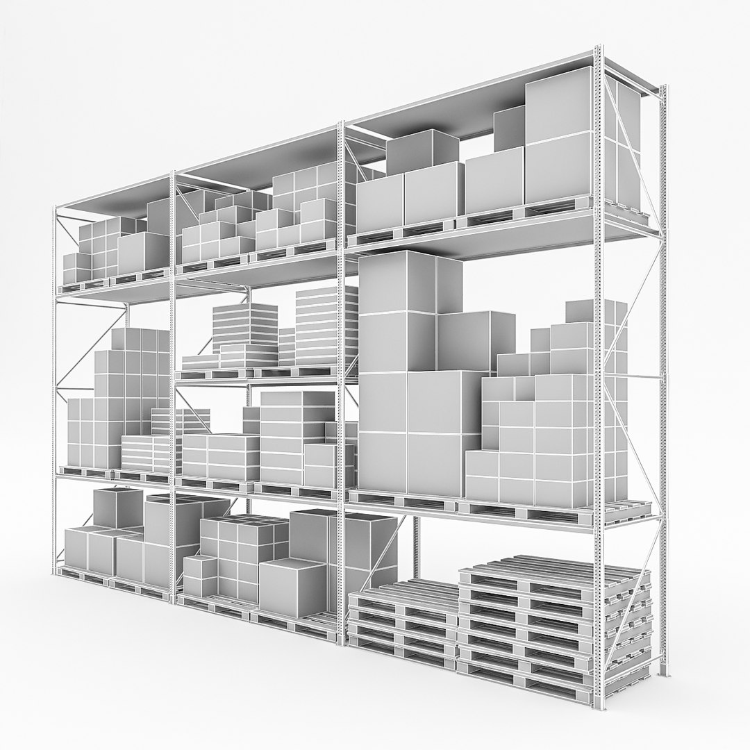 Warehouse Rack 3D Model - TurboSquid 1540309