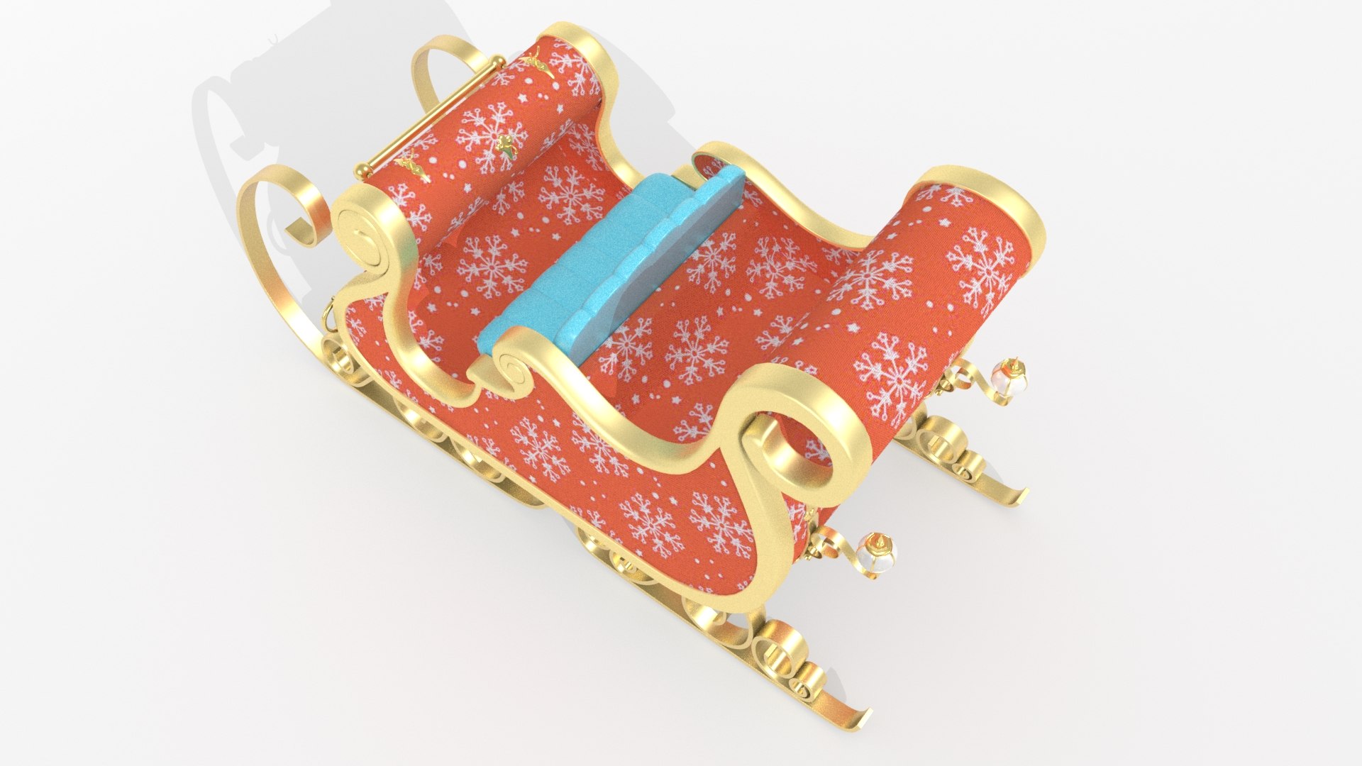 Santa Claus Sleigh 3D Model - TurboSquid 1671636