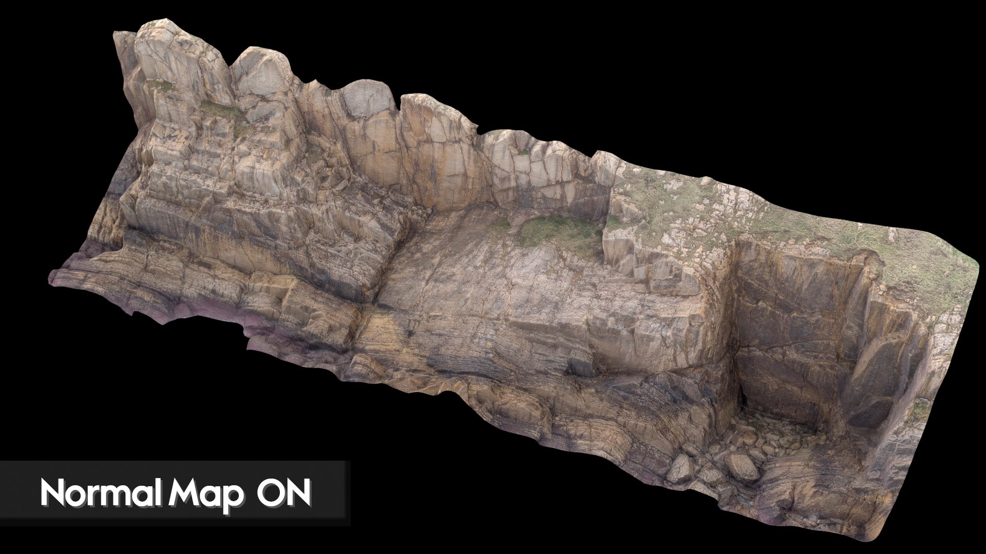 3D Model Coastal Cliff Scan 06 16K - TurboSquid 1865956