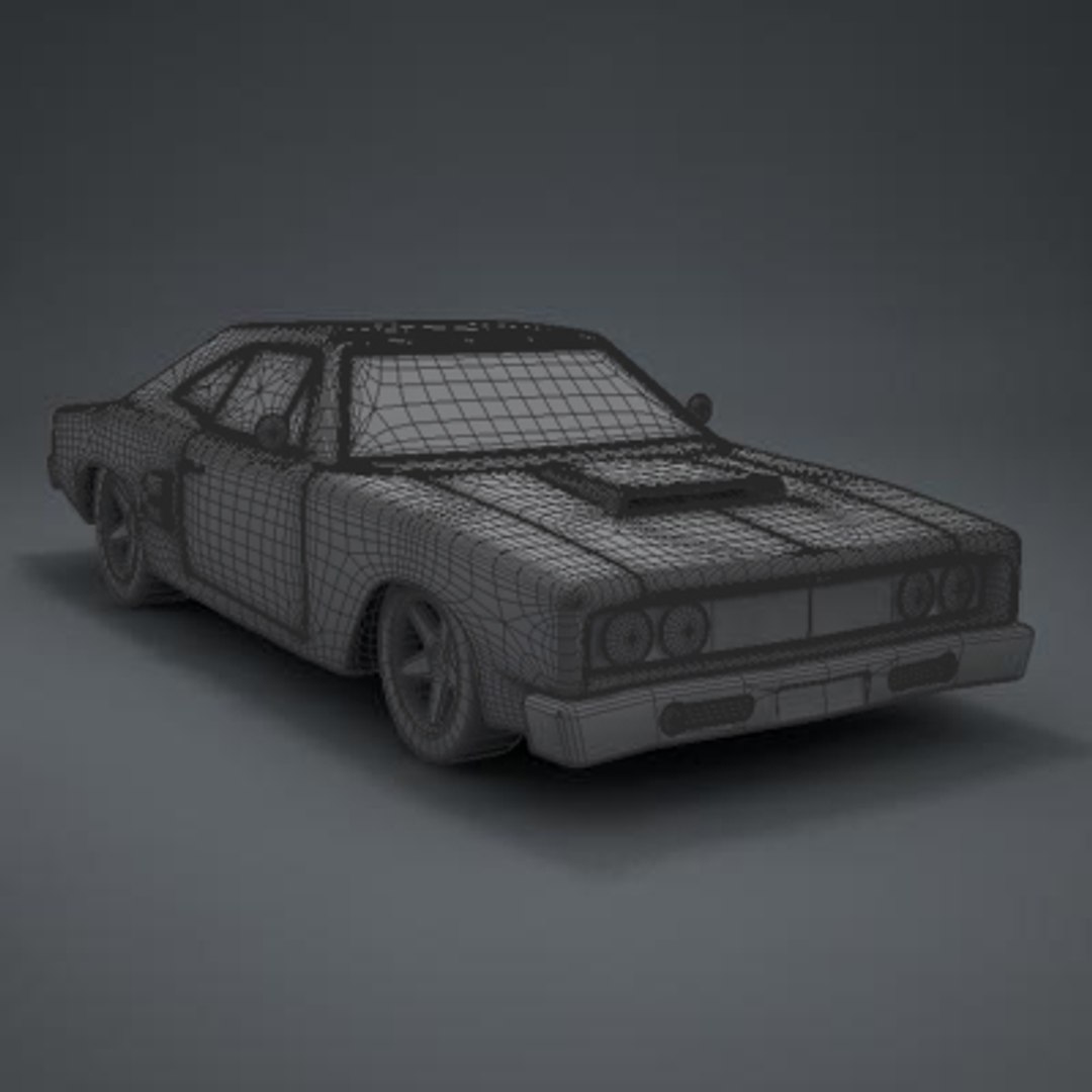 Classic 70s Car 3d 3ds