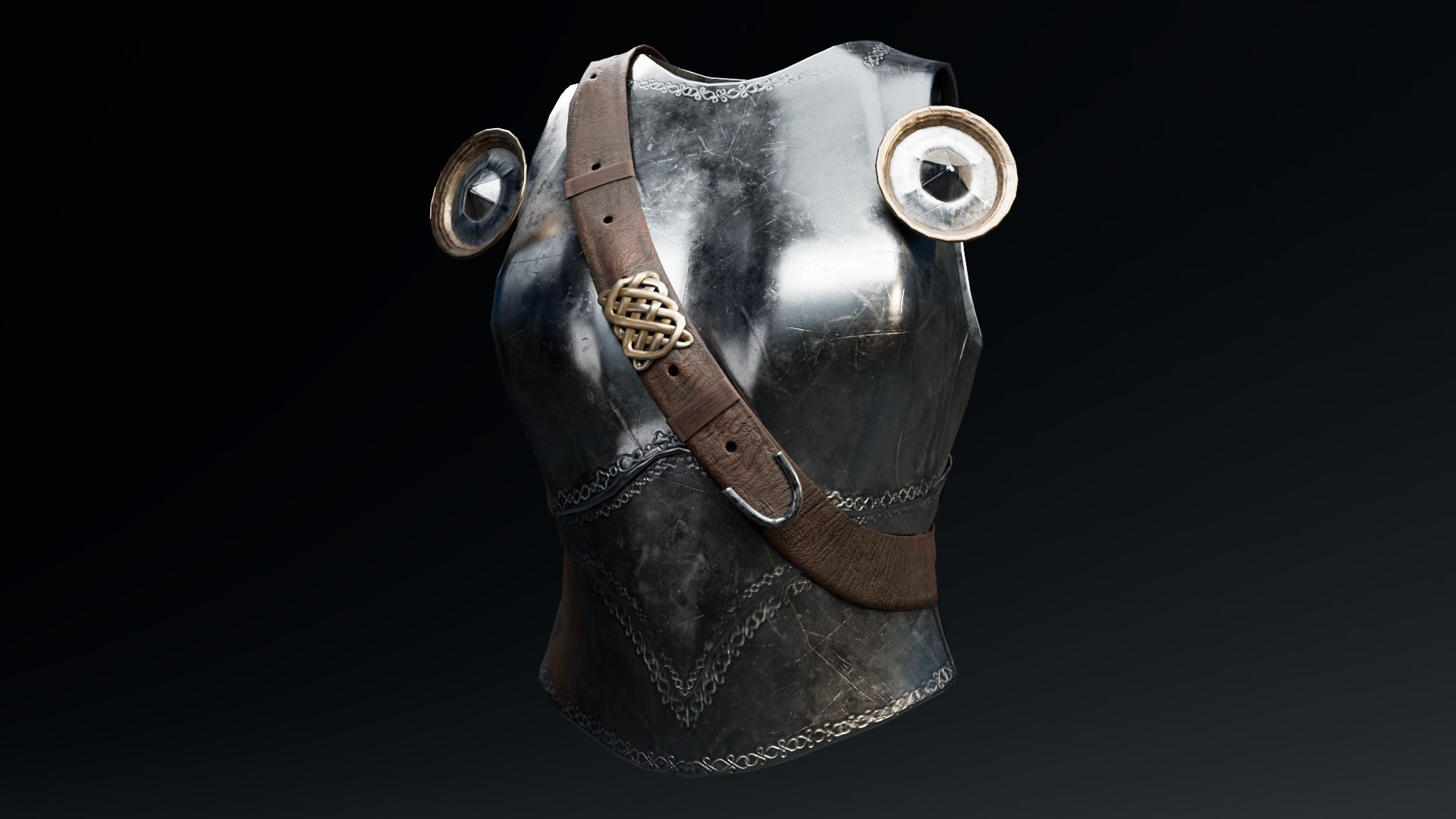 Female Knight Upper Chest Armor Set LowPoly 3D Model - TurboSquid 2034231