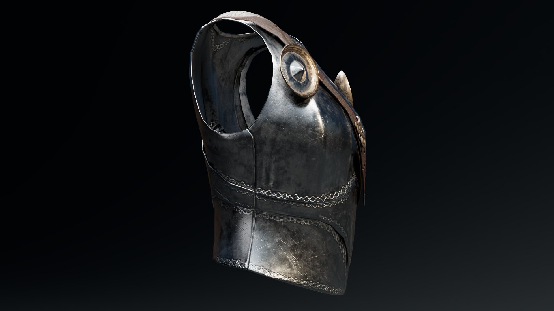 Female Knight Upper Chest Armor Set LowPoly 3D Model - TurboSquid 2034231