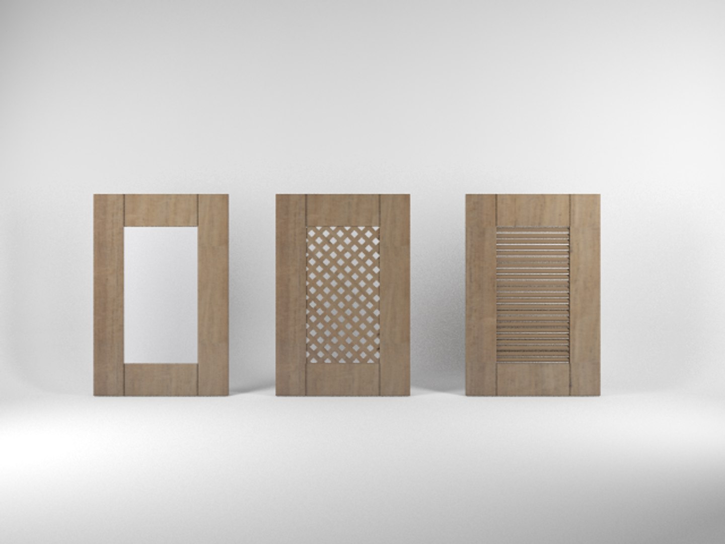 3d model of kitchen doors