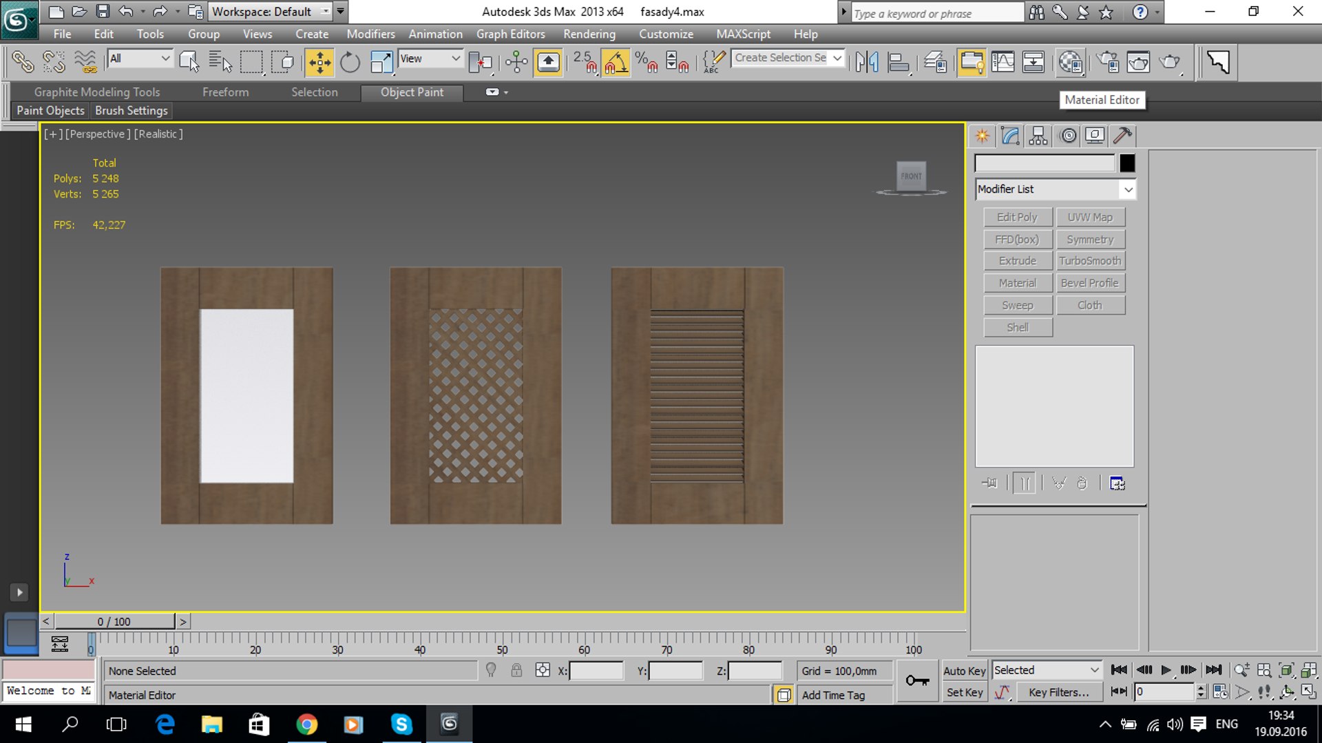 3d model of kitchen doors