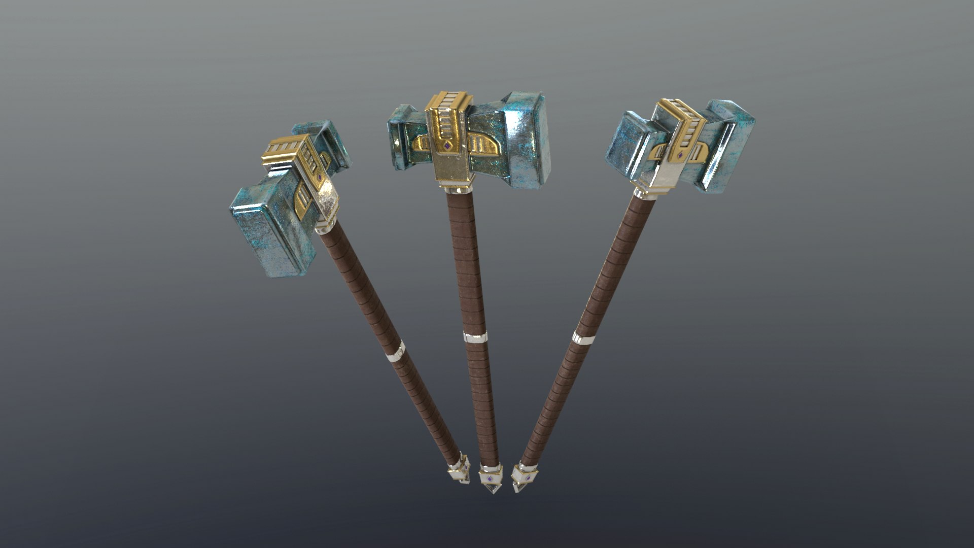 3D Hammer - Mithril Model - TurboSquid 2155624