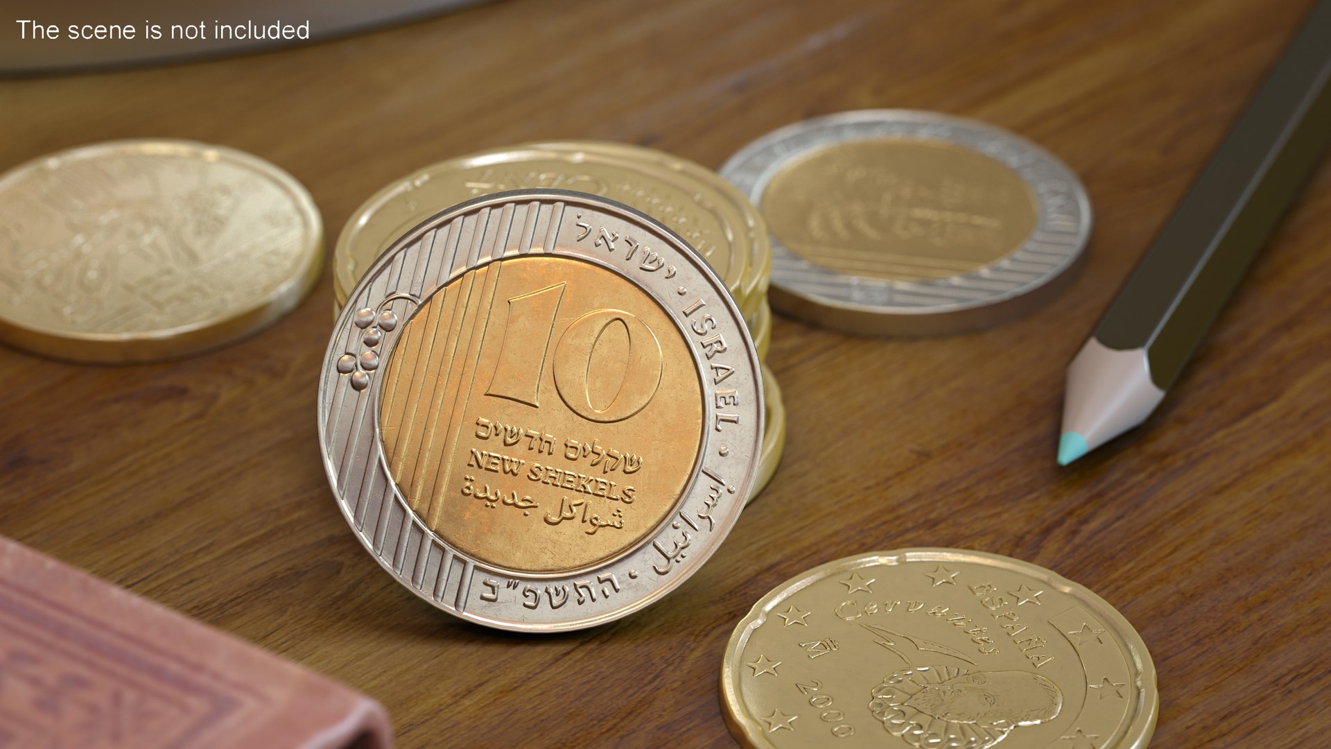 Israeli 10 New Shekel Coin 3D Model - TurboSquid 2189637