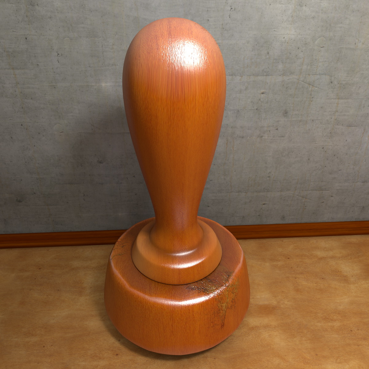 3d model of stamp postal chop