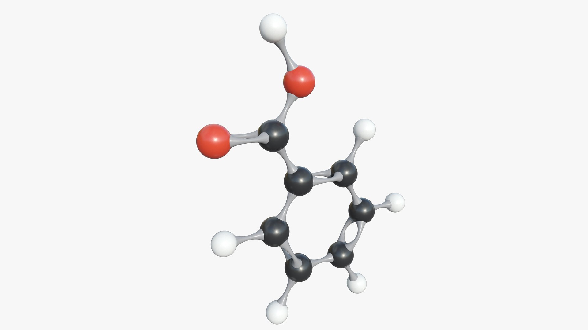 Benzoic Acid Molecule With PBR 4K 8K 3D Model - TurboSquid 1942247
