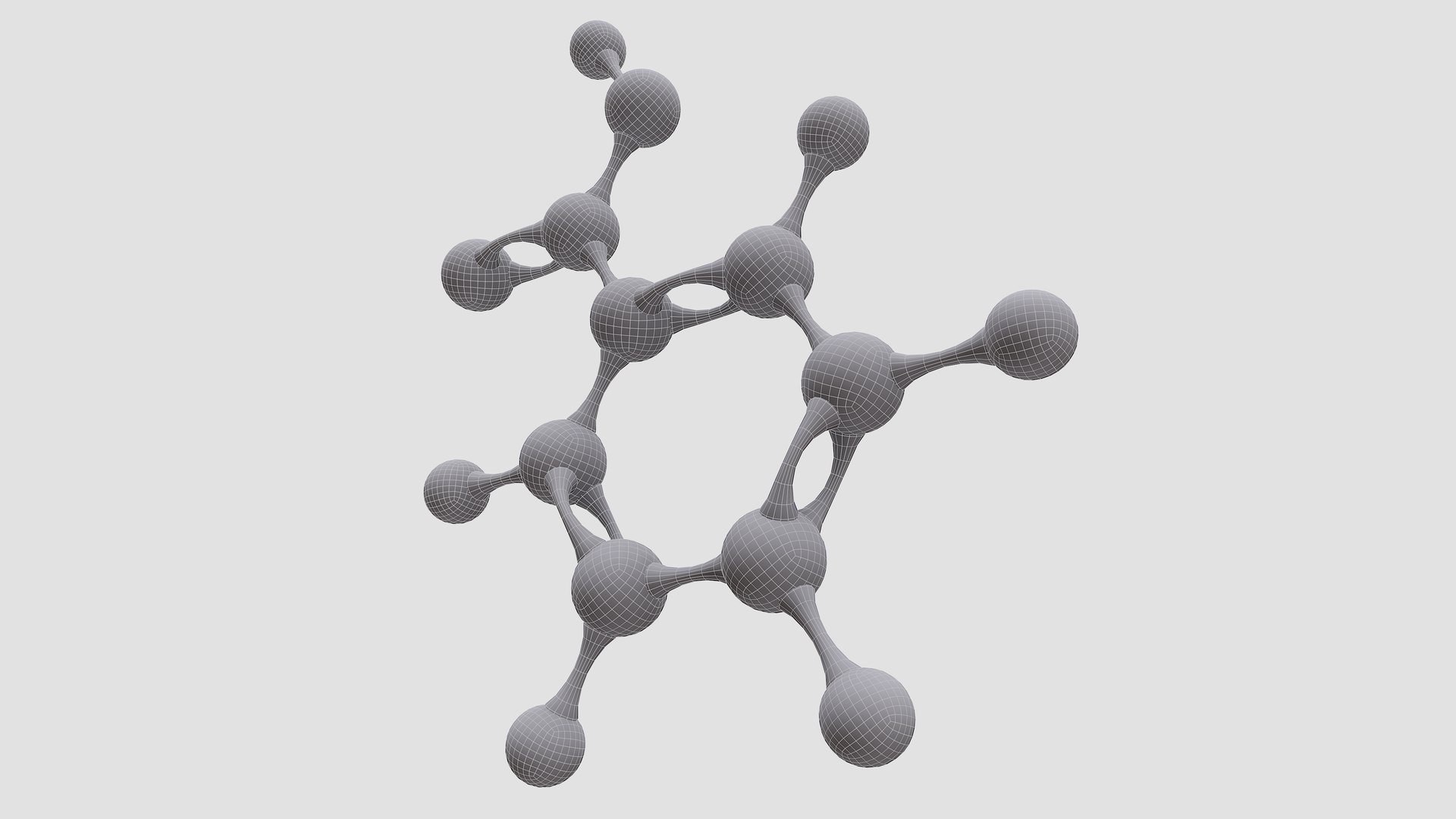 Benzoic Acid Molecule With PBR 4K 8K 3D Model - TurboSquid 1942247