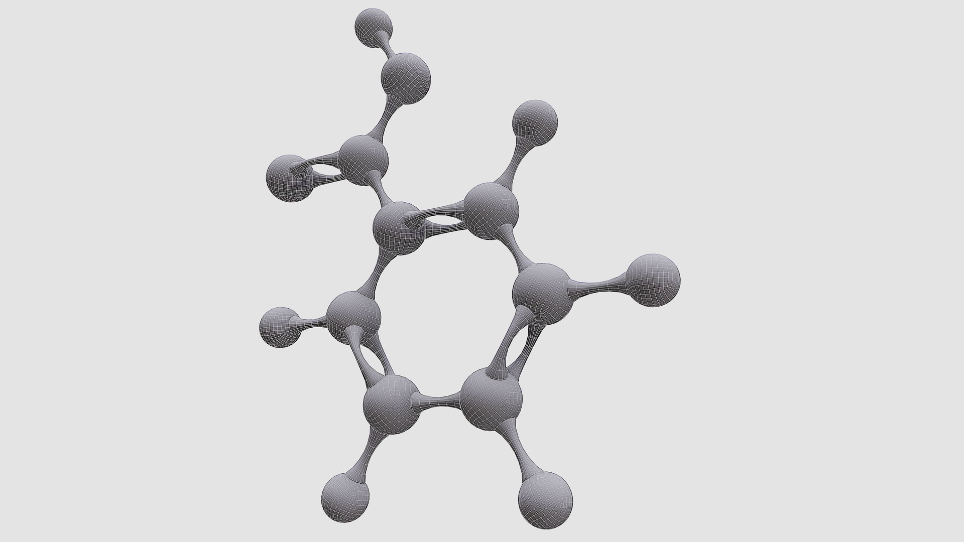 Benzoic Acid Molecule With PBR 4K 8K 3D Model - TurboSquid 1942247