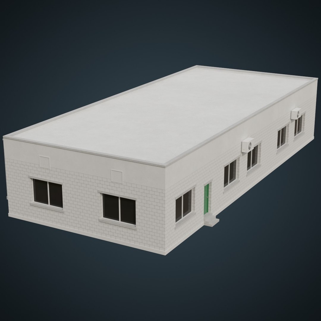 Industrial Building 3A 3D model - TurboSquid 1718444