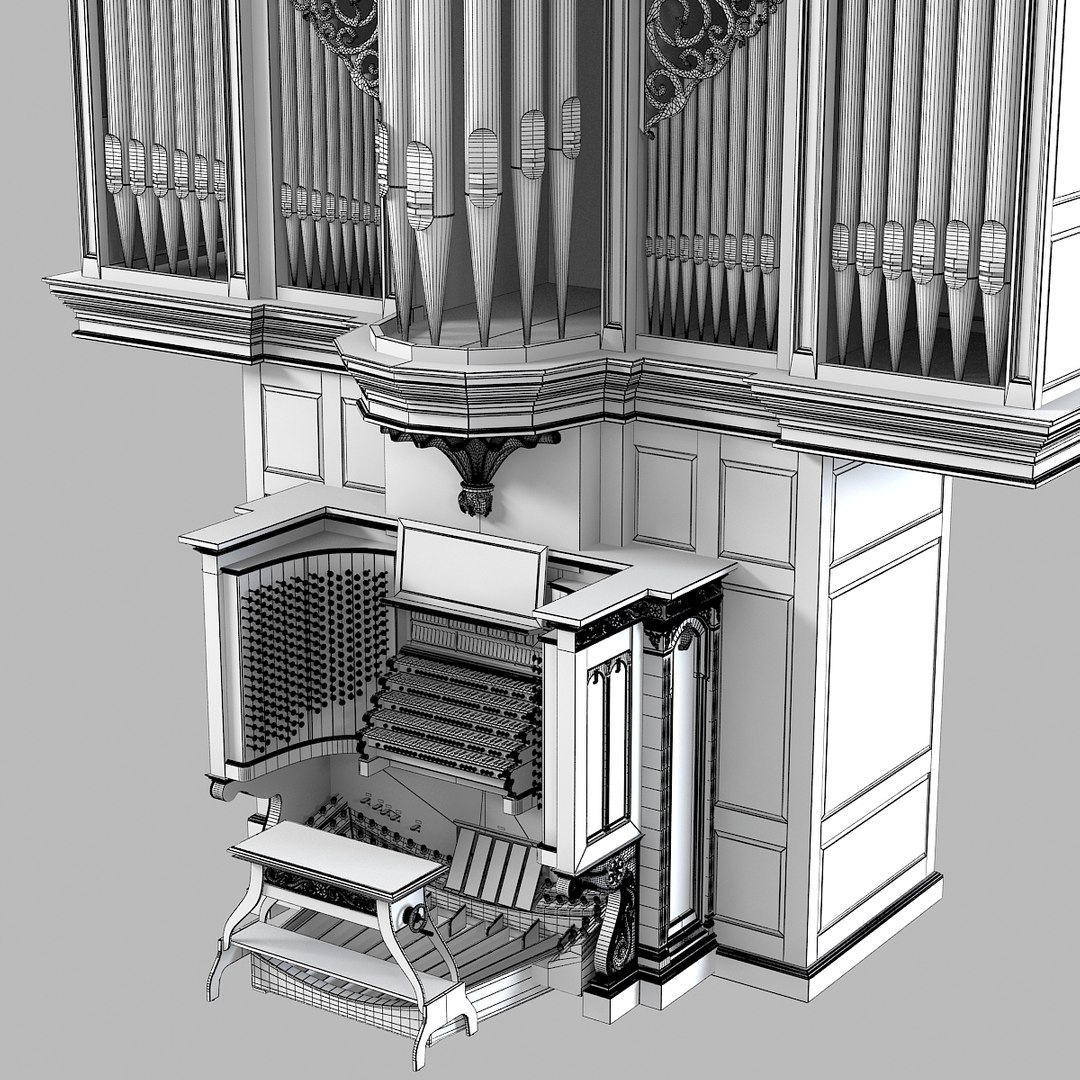 3d Model Church Organ