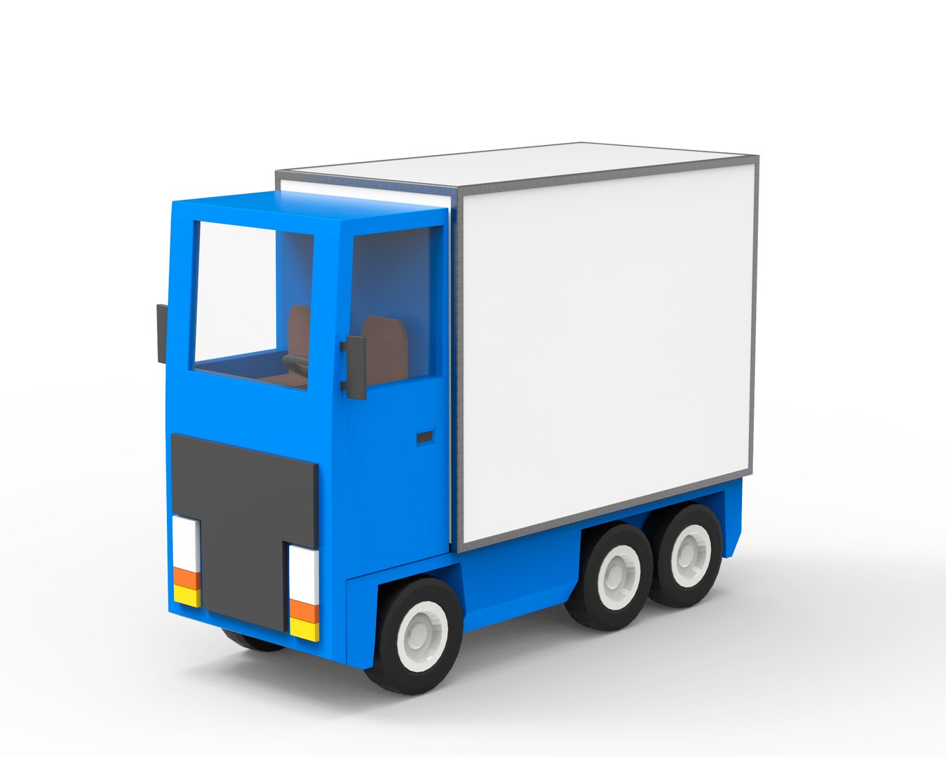 Cartoon Freight Car 2 3D Model - TurboSquid 1319188