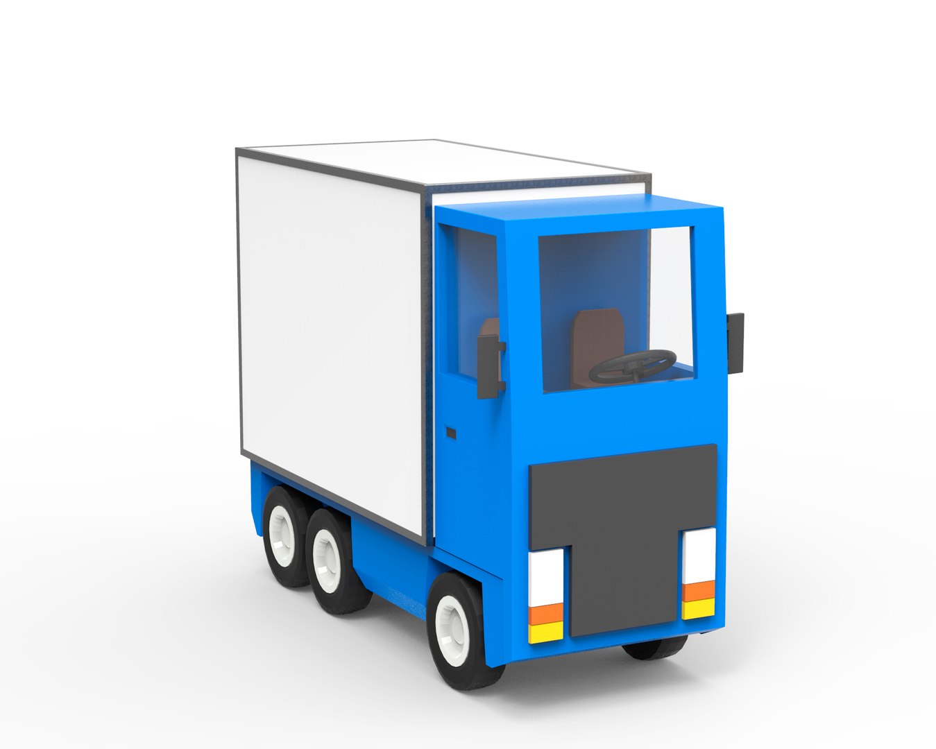 Cartoon Freight Car 2 3D Model - TurboSquid 1319188