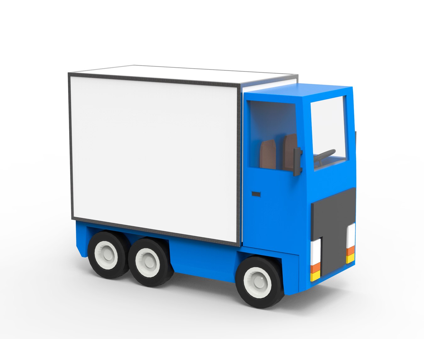 Cartoon Freight Car 2 3D Model - TurboSquid 1319188