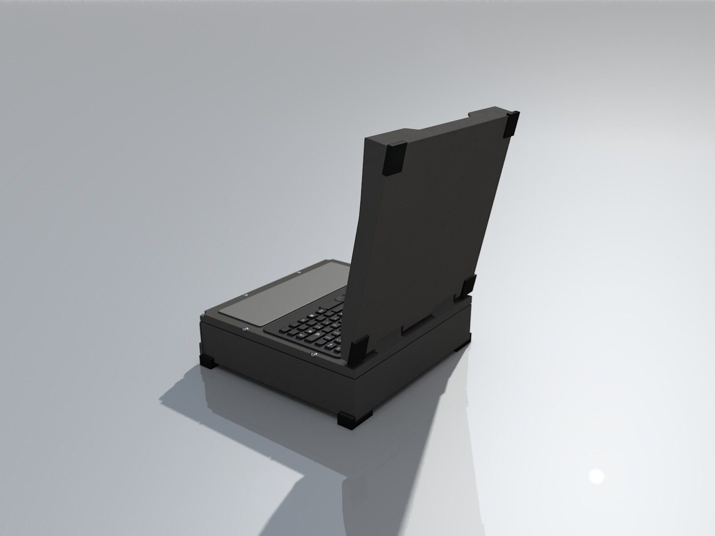 Military Msd Laptop 3d Model