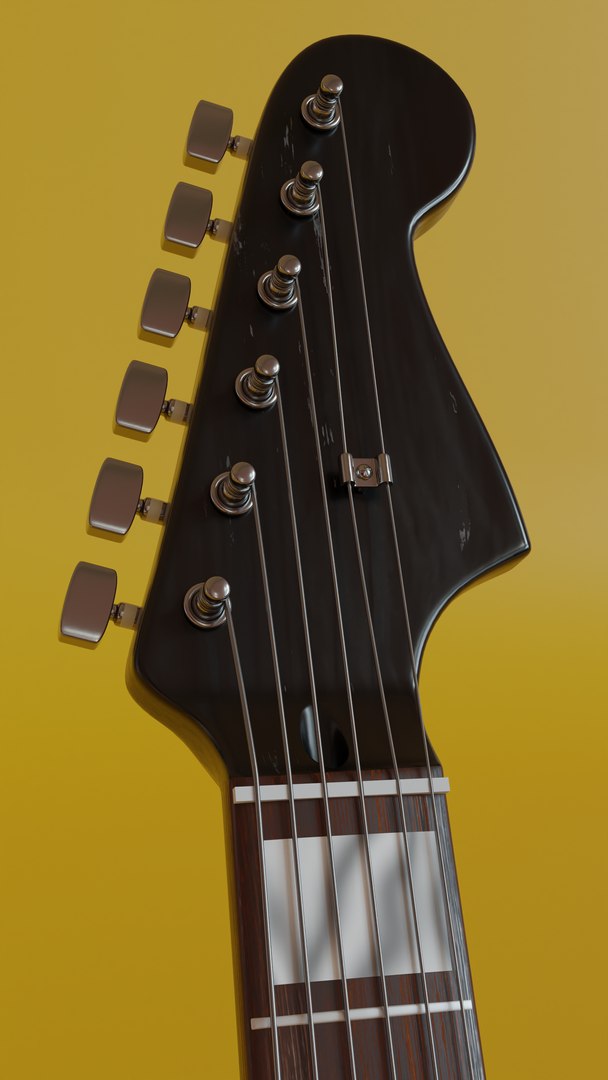 Electric Guitar Fender Jazzmaster 3D Model - TurboSquid 1997353