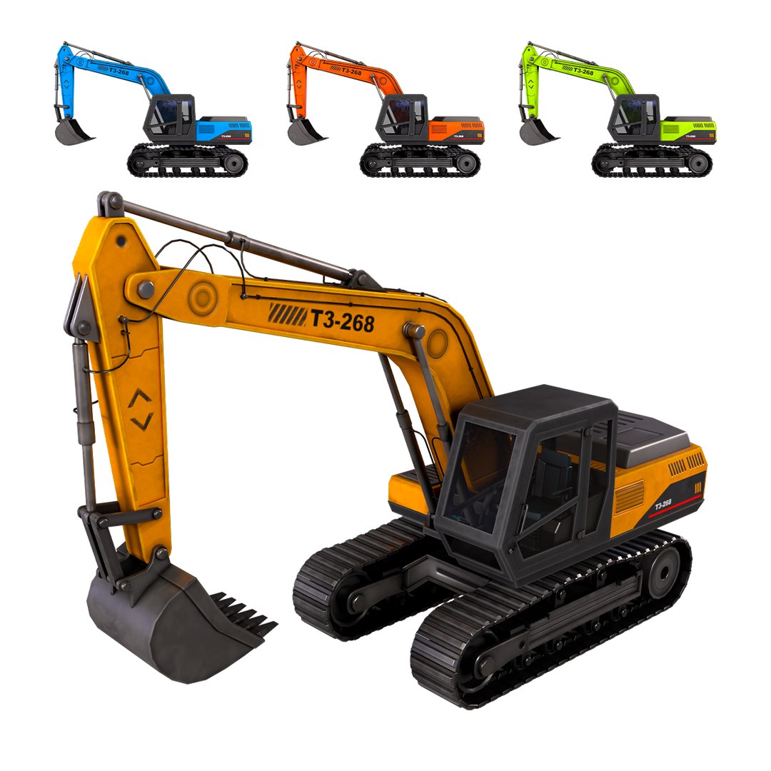 Excavator 3D Model - TurboSquid 2396777