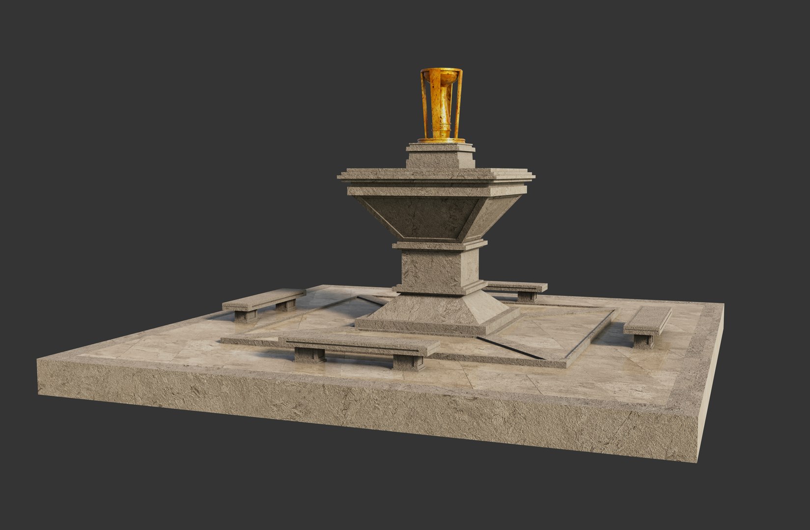 Free Ancient Altar Torch 3D - TurboSquid 2348682