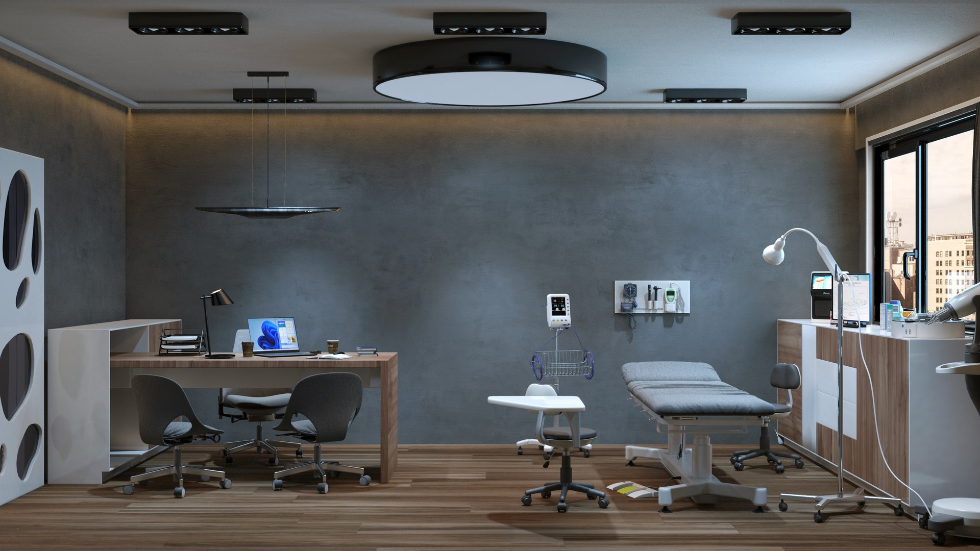3D Exam Room Wooden Lite - TurboSquid 2120191
