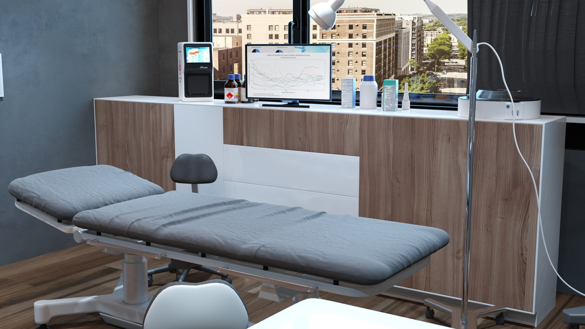 3D Exam Room Wooden Lite - TurboSquid 2120191
