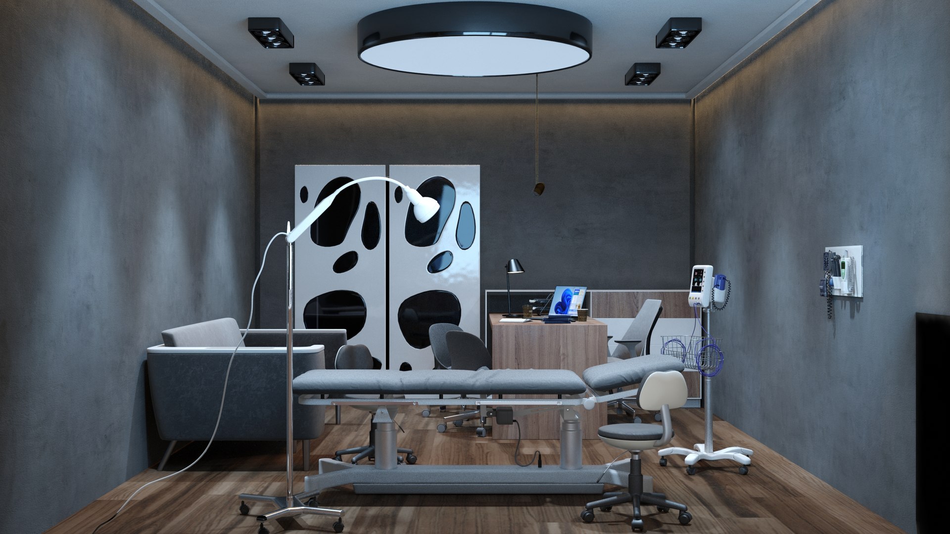 3D Exam Room Wooden Lite - TurboSquid 2120191