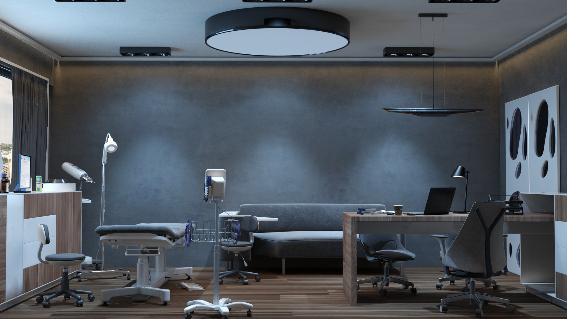 3D Exam Room Wooden Lite - TurboSquid 2120191