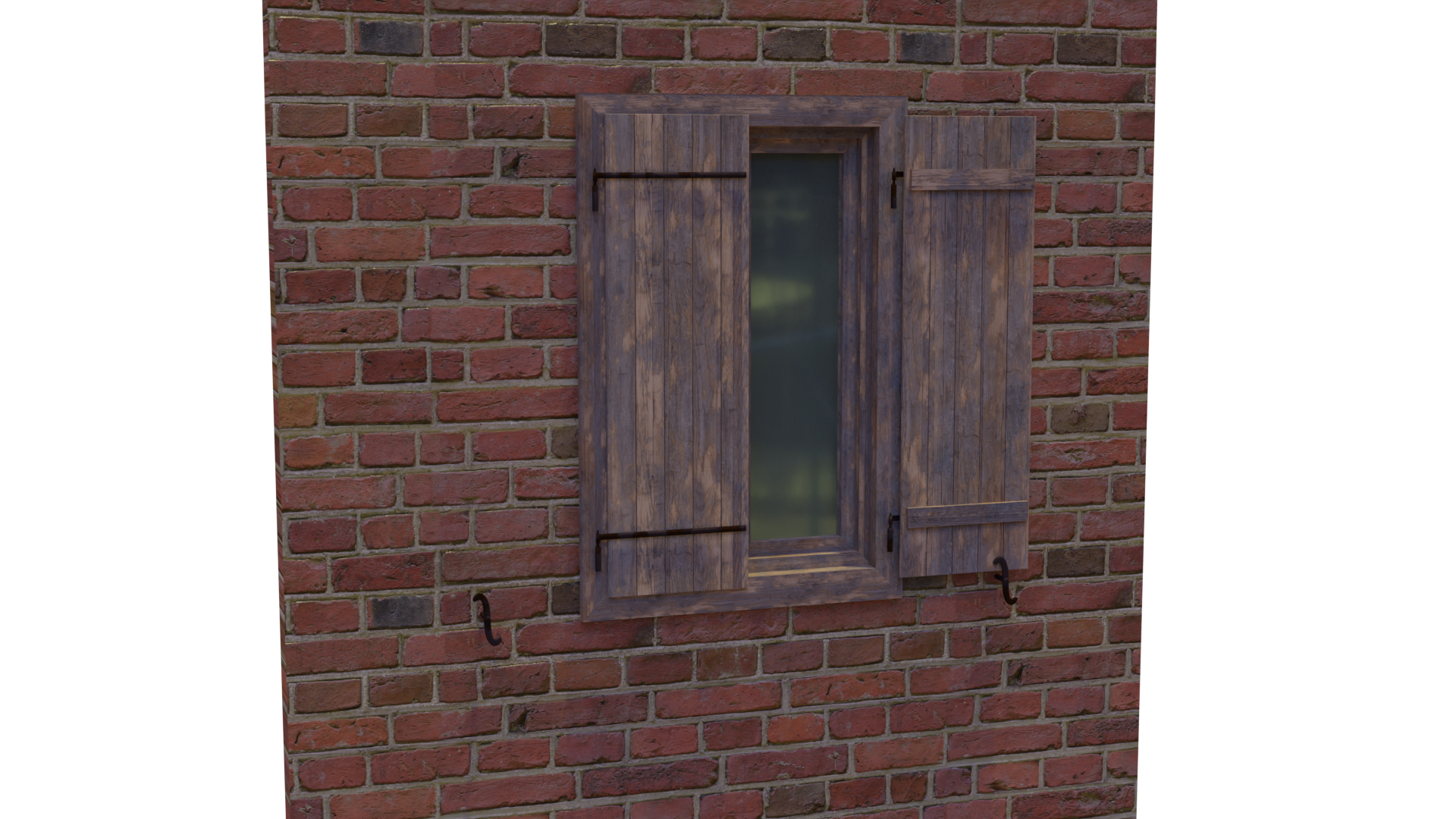3D model Wooden Shutter with Window - TurboSquid 1825036