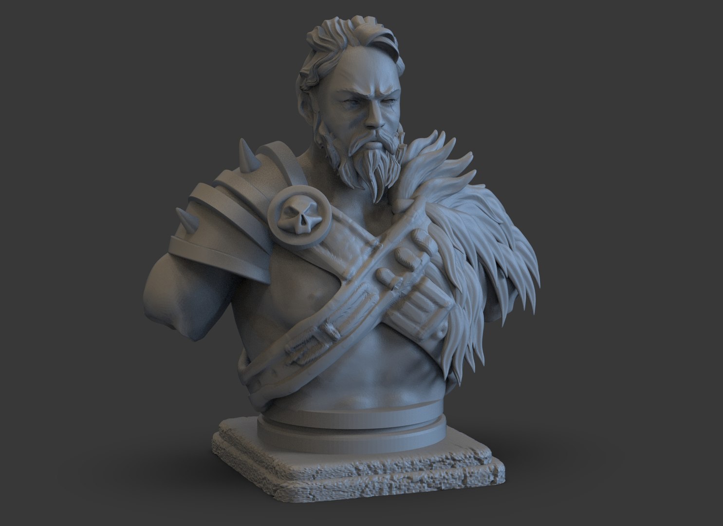 Barbarian Bust 3D Model - TurboSquid 2194203