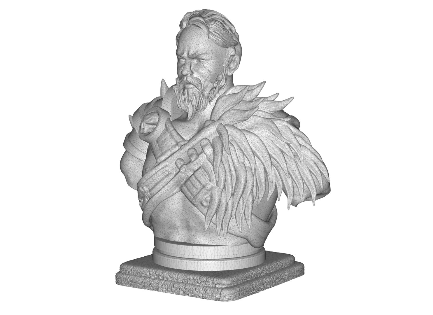Barbarian Bust 3D Model - TurboSquid 2194203