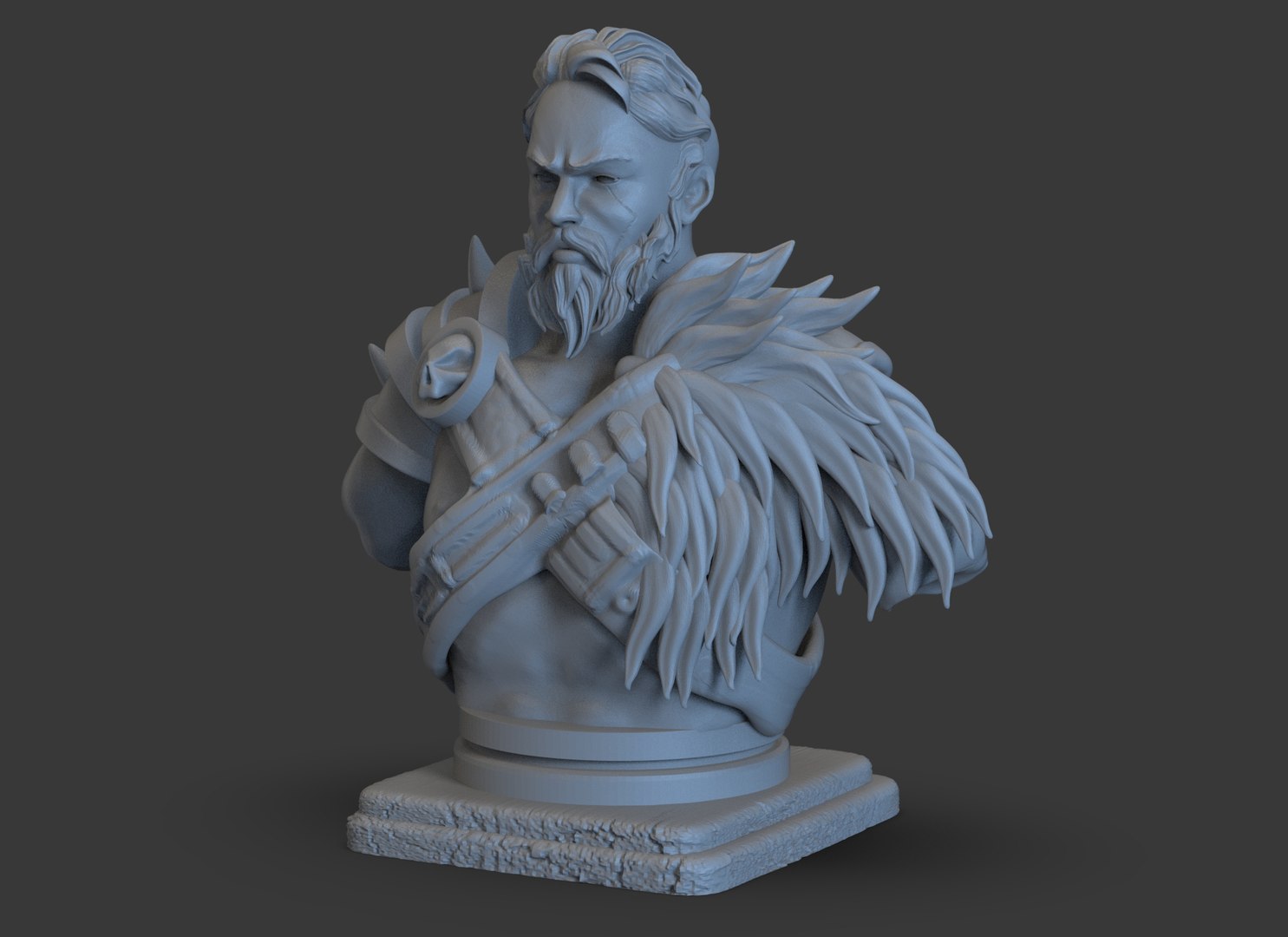 Barbarian Bust 3D Model - TurboSquid 2194203
