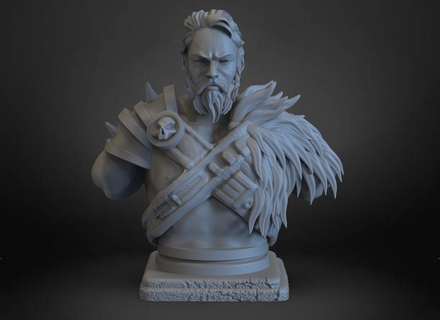 Barbarian Bust 3D Model - TurboSquid 2194203