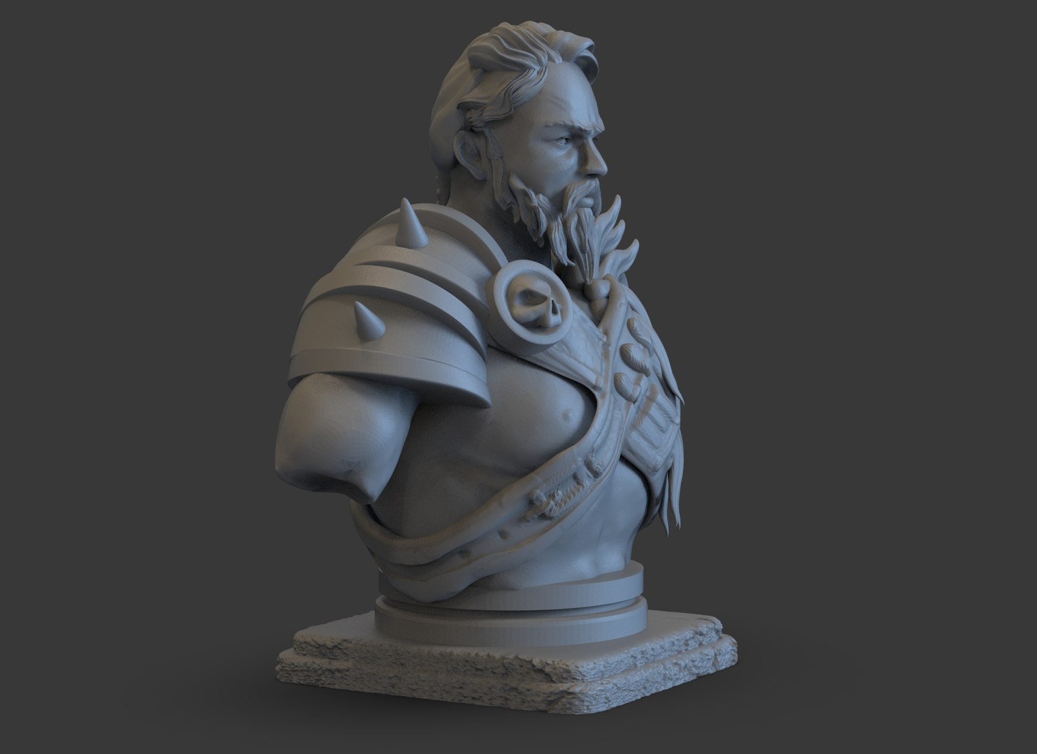 Barbarian Bust 3D Model - TurboSquid 2194203