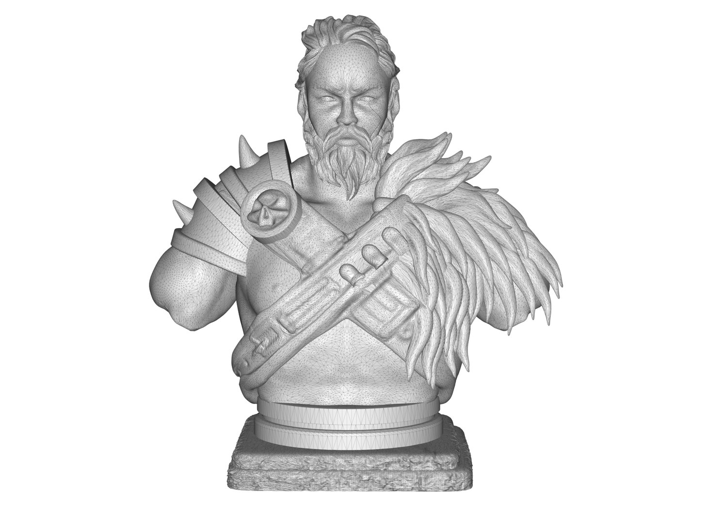 Barbarian Bust 3D Model - TurboSquid 2194203