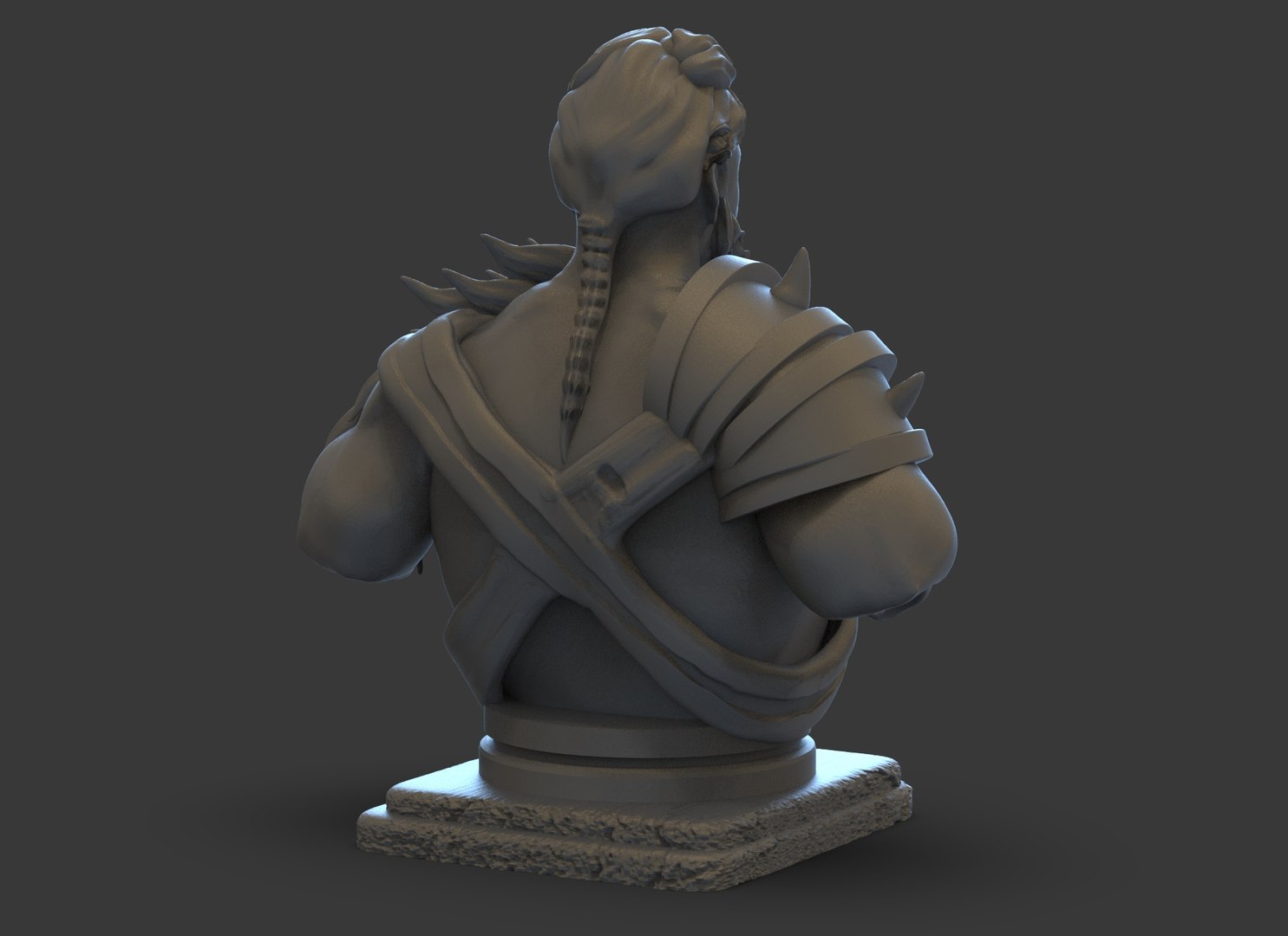 Barbarian Bust 3D Model - TurboSquid 2194203