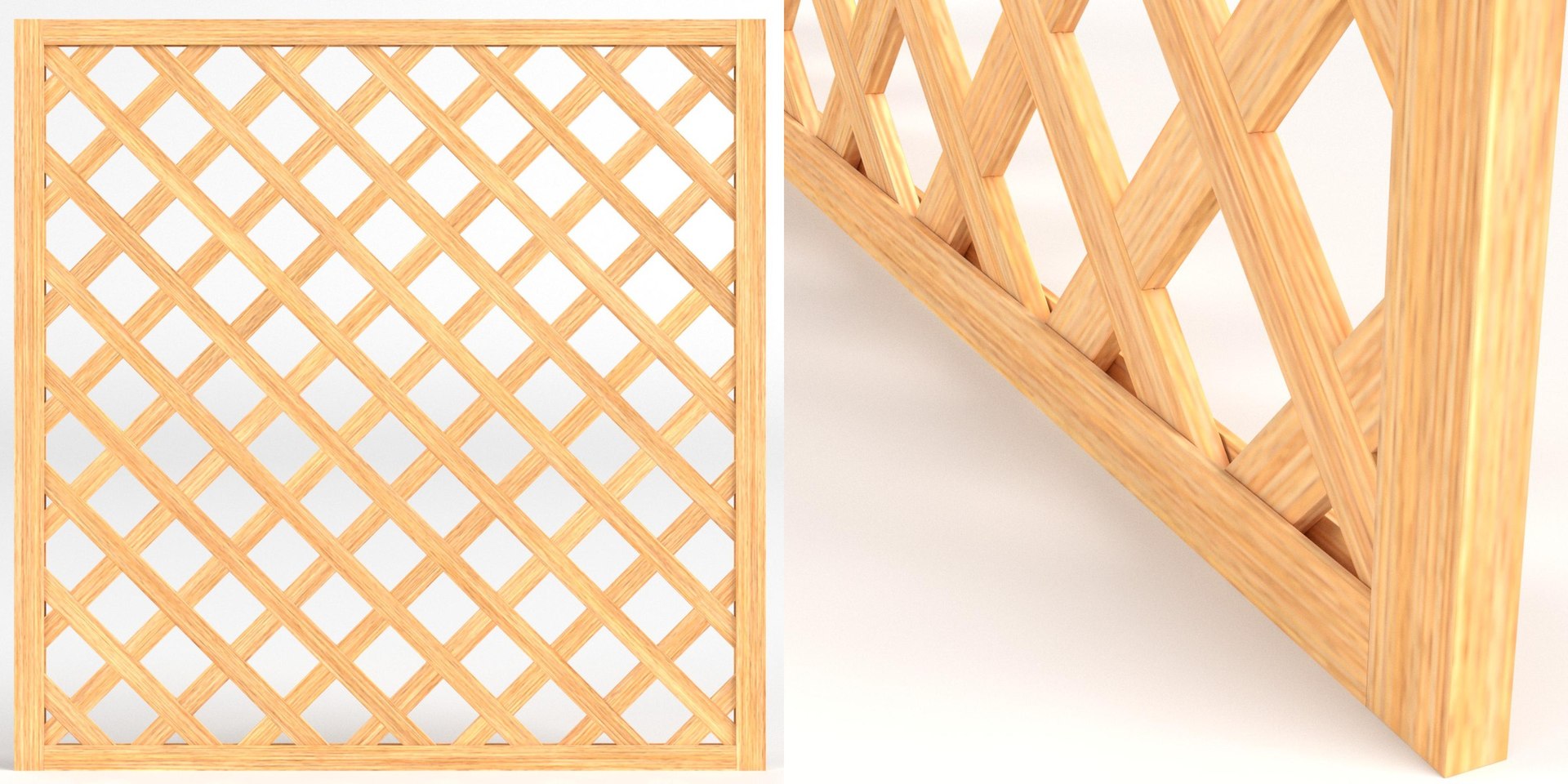 3D Wooden Mesh Panel Module 1 - TurboSquid 2060331