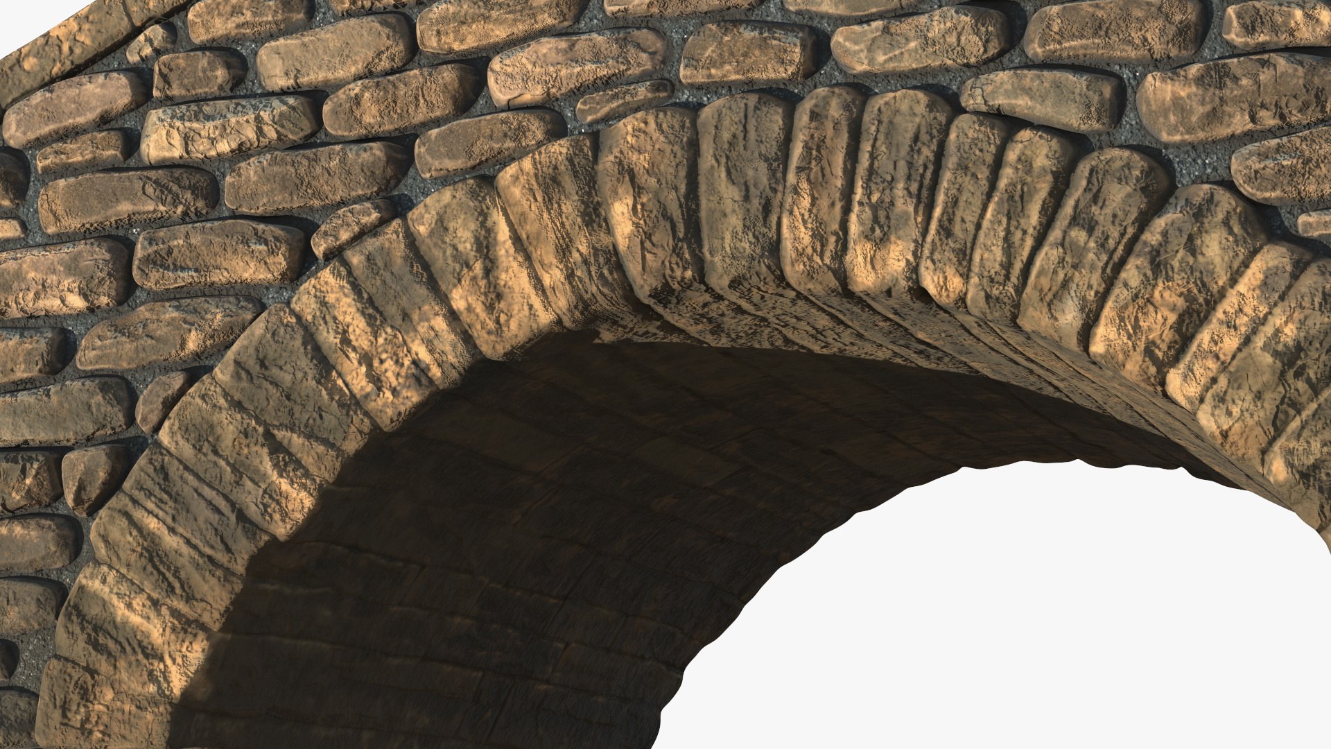 Stone Arch Bridge With Lanterns 3D Model - TurboSquid 2340798