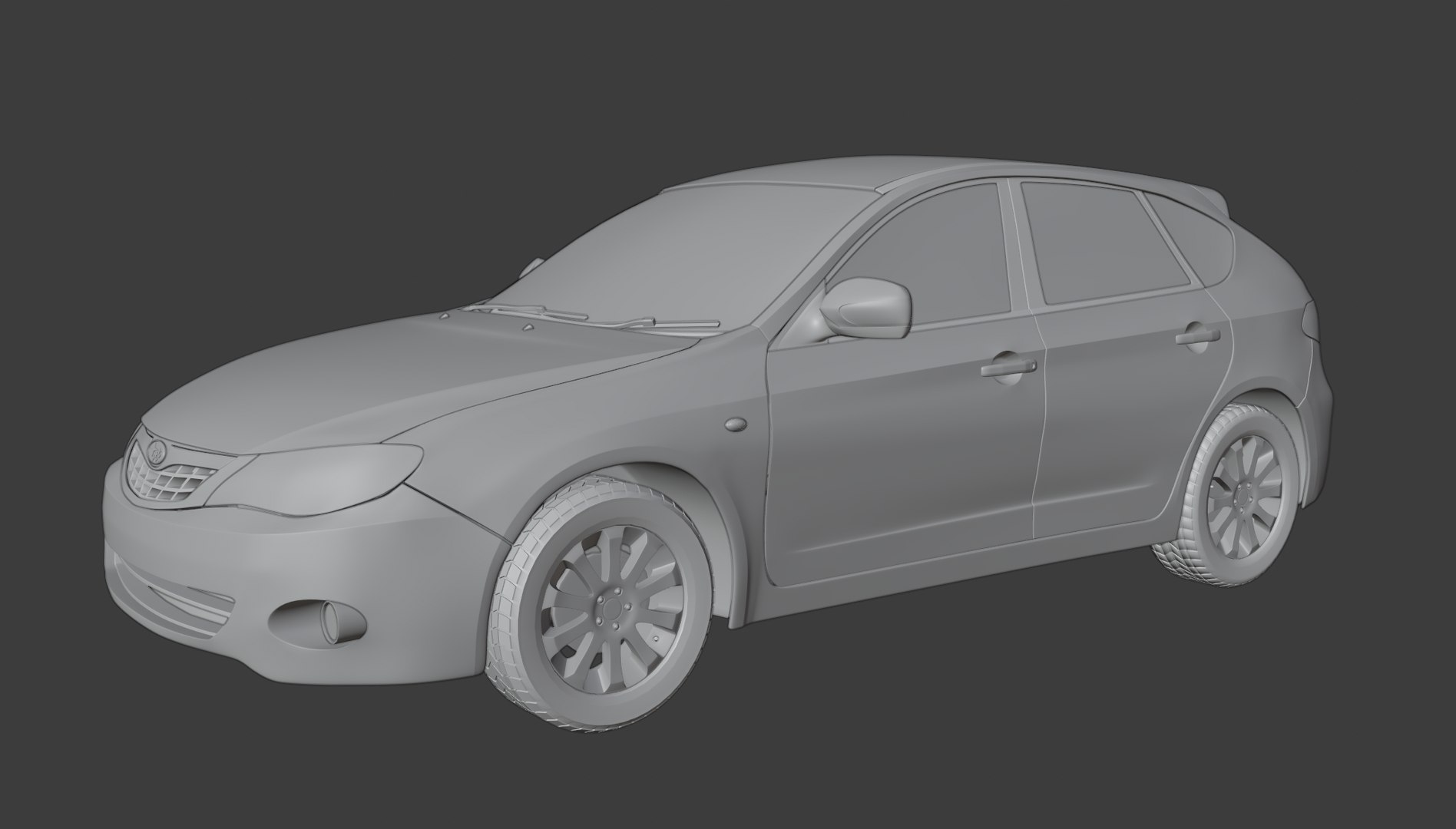 Subaru Impreza 2008 Model - TurboSquid 1869337