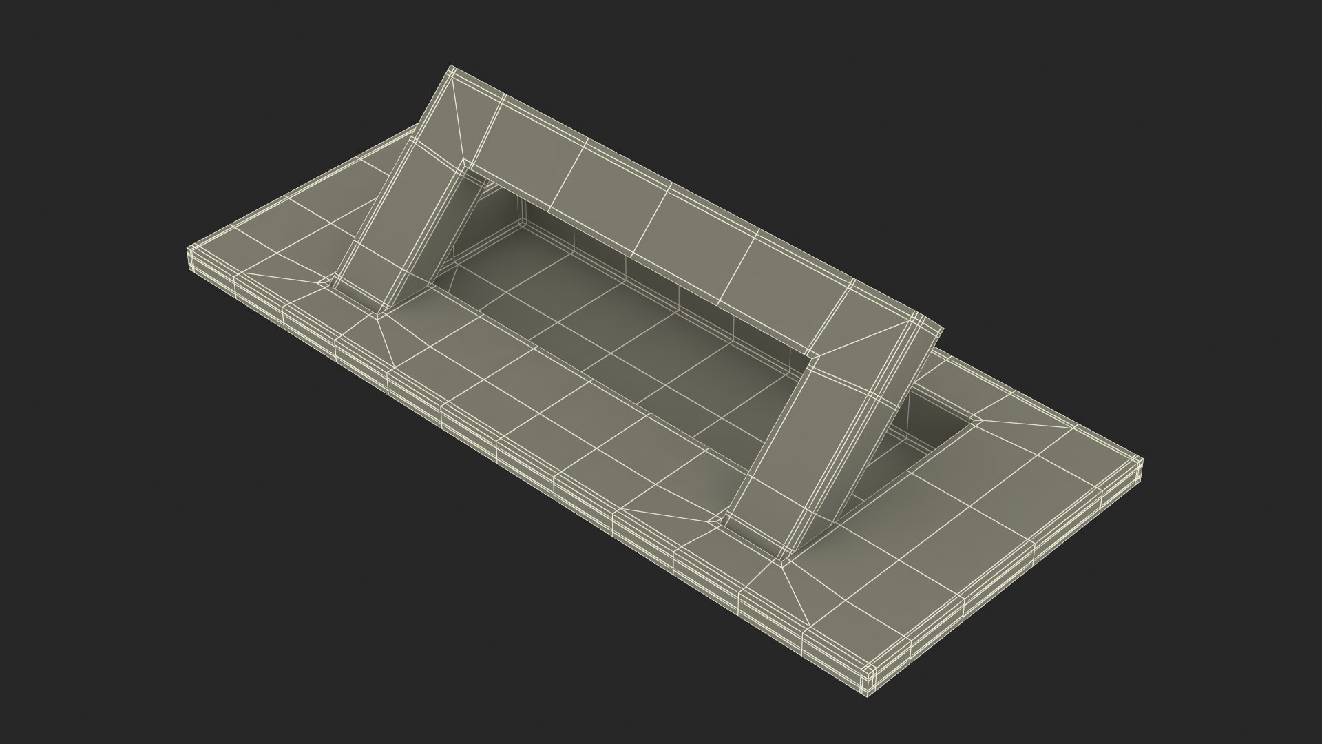 3D Kitchen Cabinet Handle Recessed Rectangular Bronze - TurboSquid 2225897